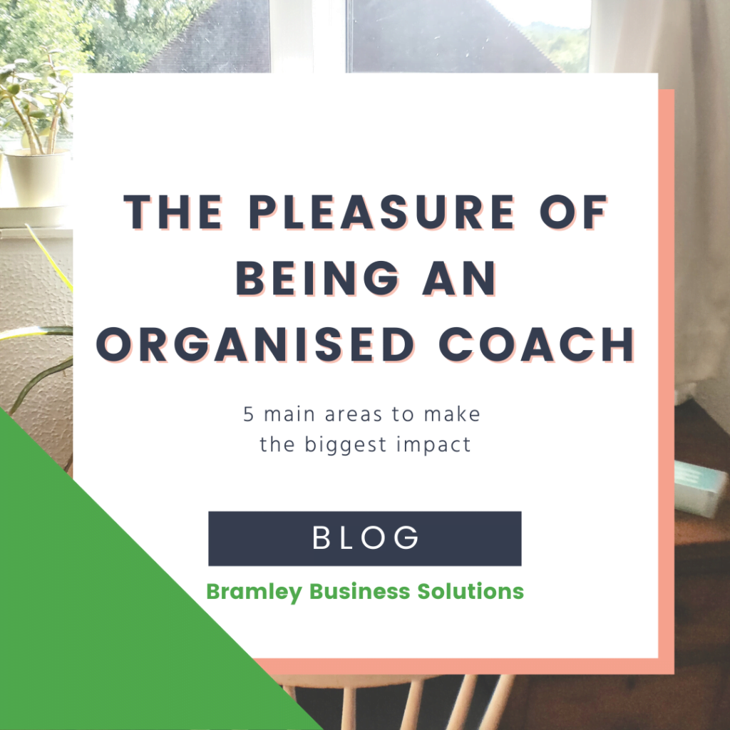 The pleasure of being an organised coach