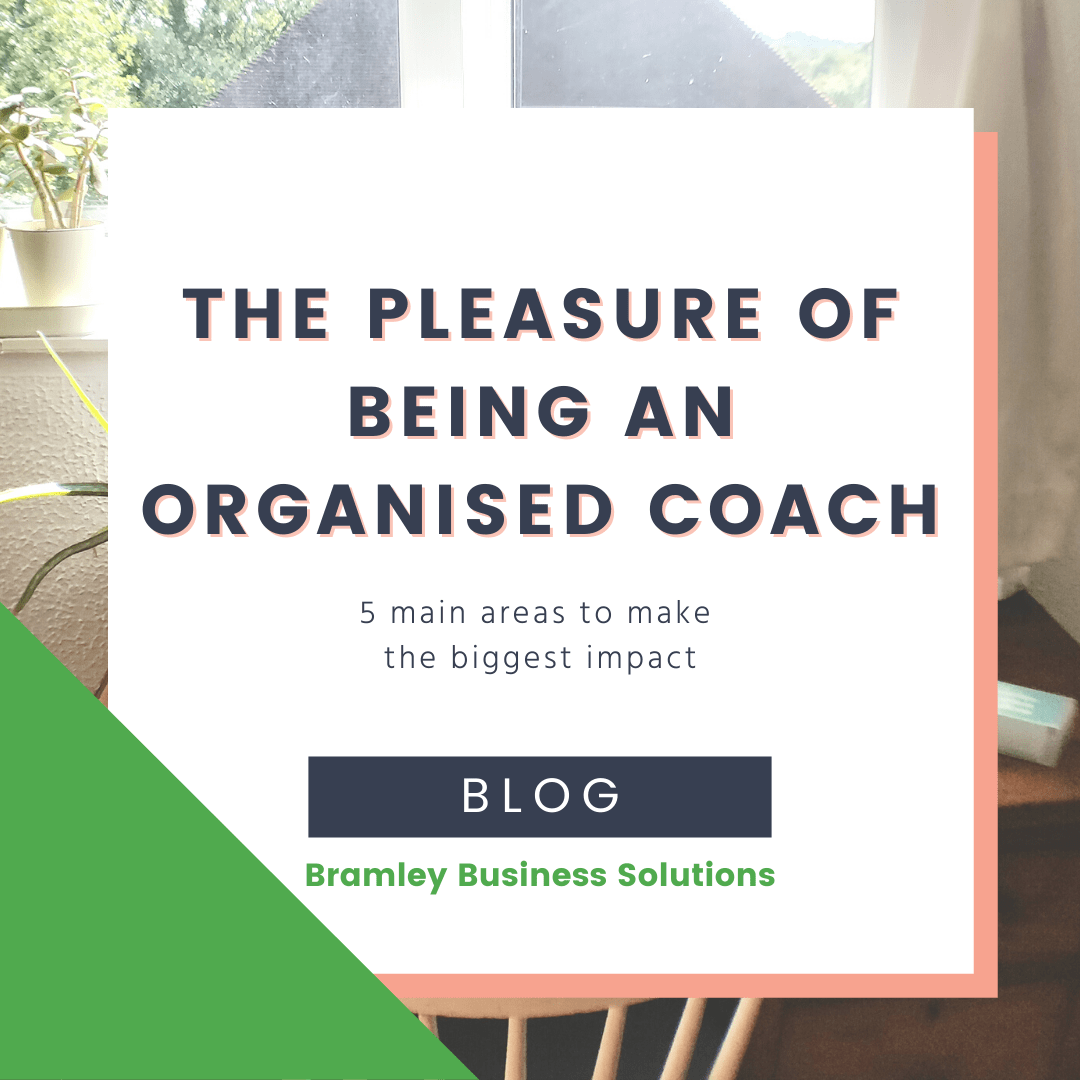 The pleasure of being an organised coach